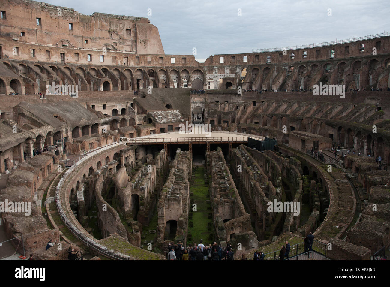 Interior of the Coliseum Stock Photo - Alamy