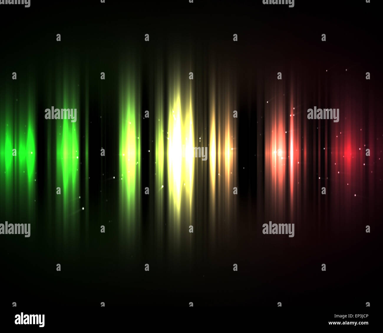 Green and red lights in the dark Stock Photo - Alamy