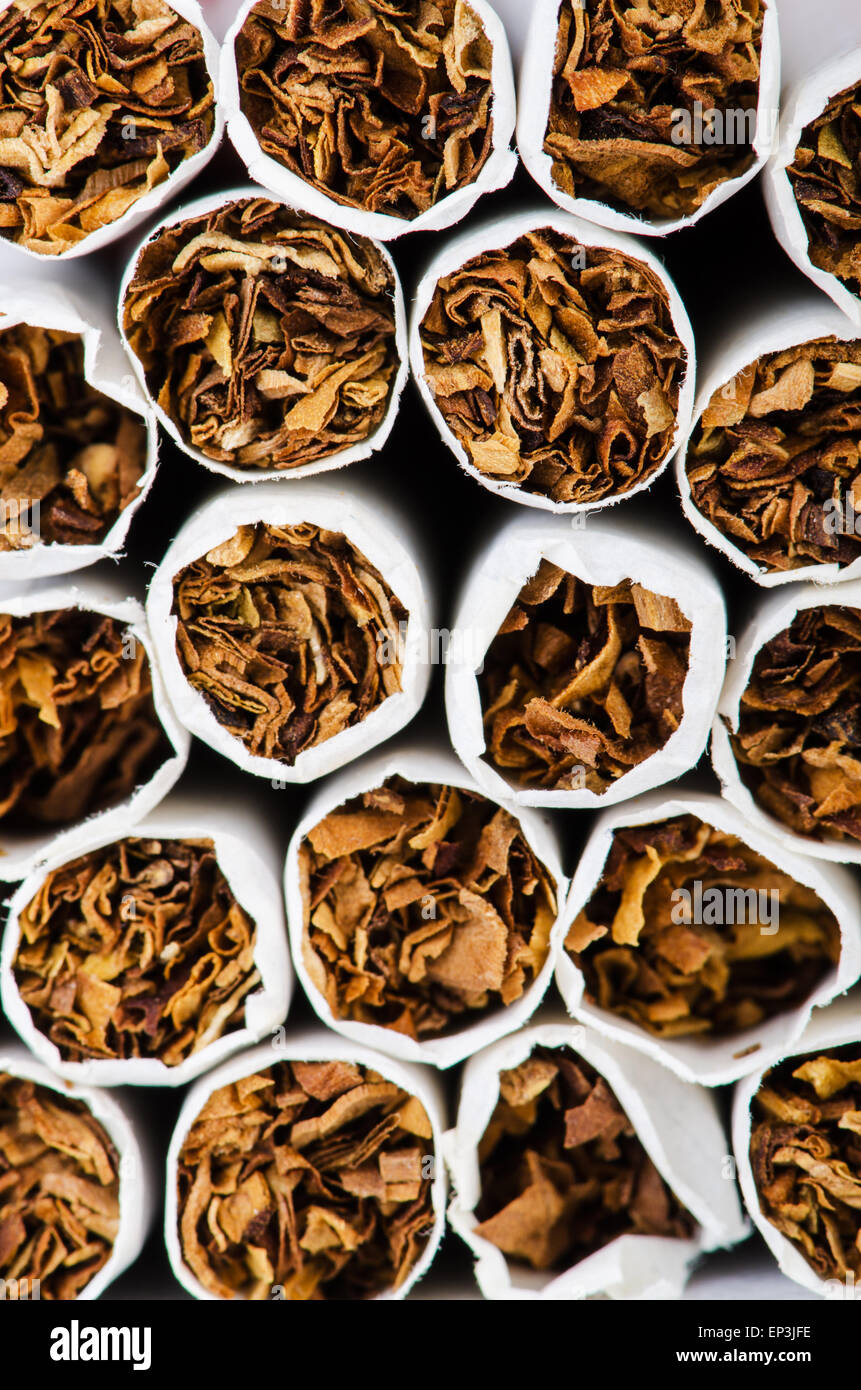 Close up of cigarettes tabacco Stock Photo - Alamy