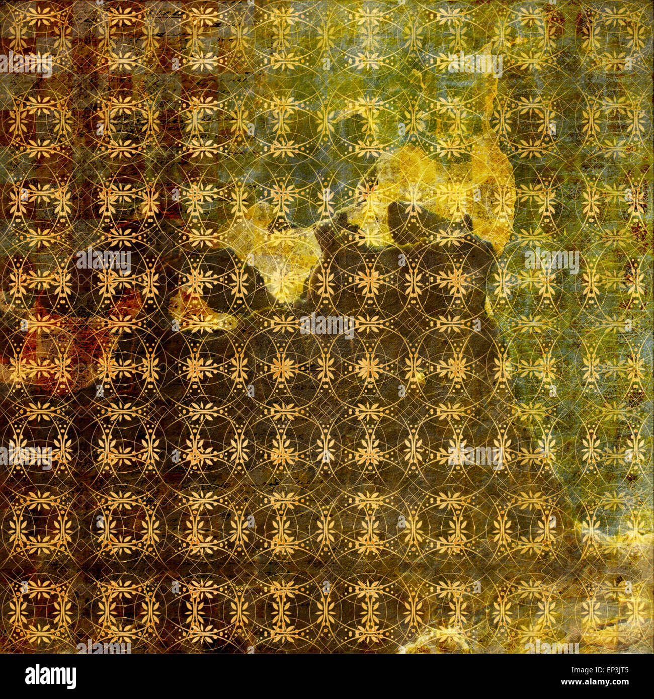 Grunge ancient used paper in scrapbooking style Stock Photo - Alamy