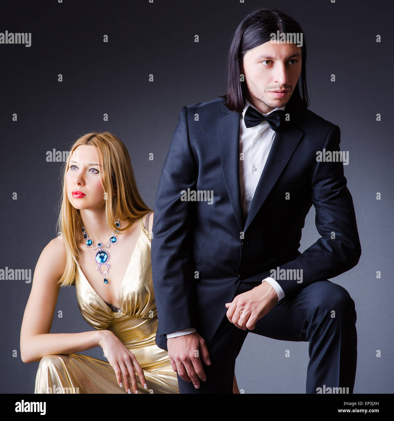 Pair in romantic love concept Stock Photo - Alamy