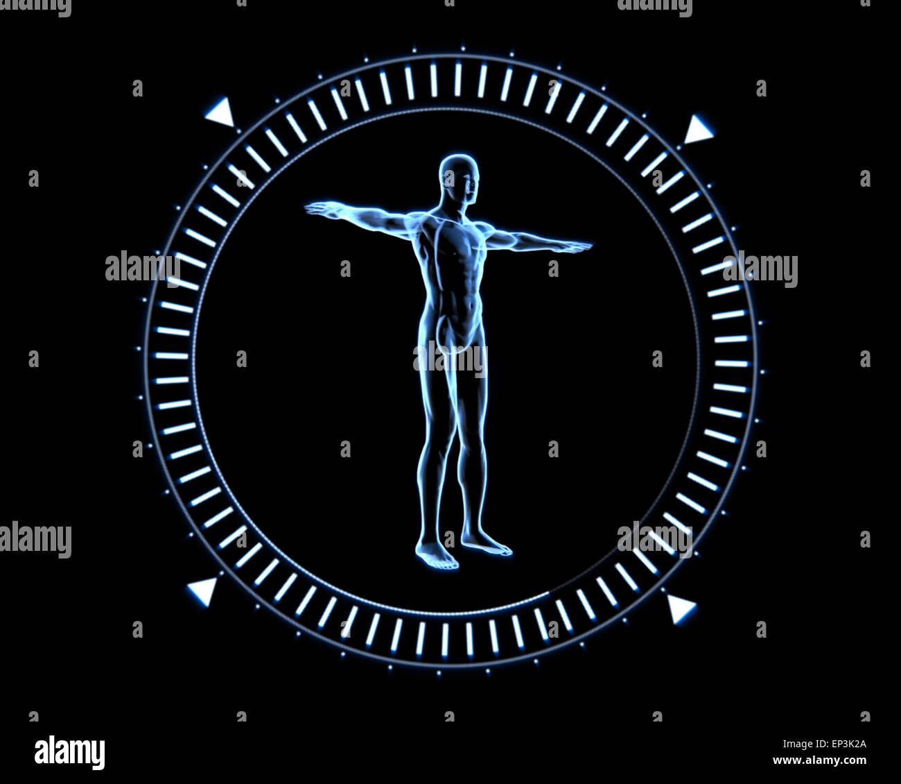 Blue human circle Stock Photo - Alamy