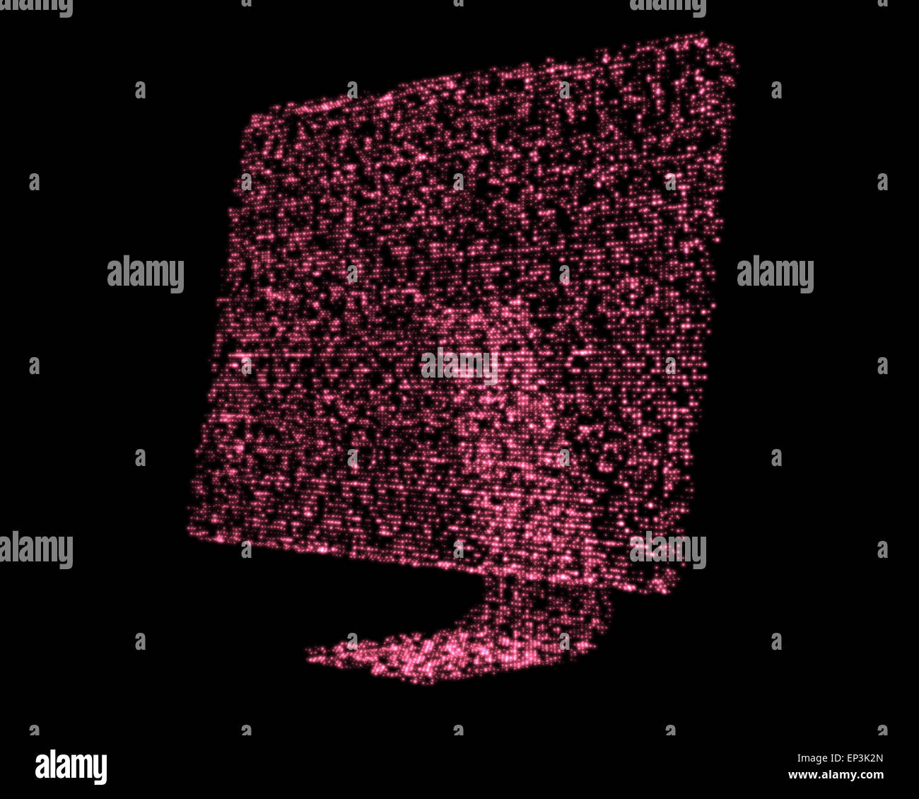 Pink shimmering computer screen Stock Photo - Alamy