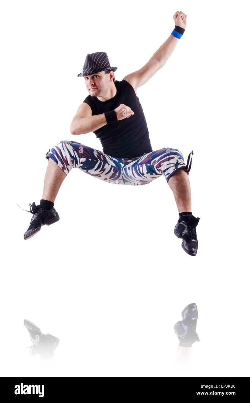 Dancer isolated on the white background Stock Photo - Alamy