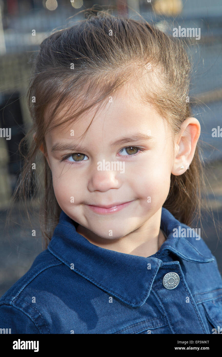 Pretty Kid Girl Portrait Stock Photo - Alamy