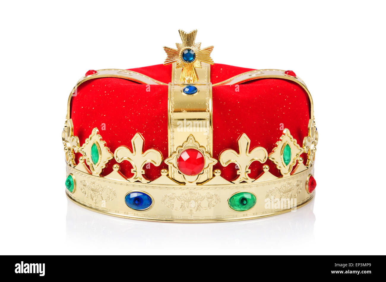 King crown isolated on white Stock Photo - Alamy