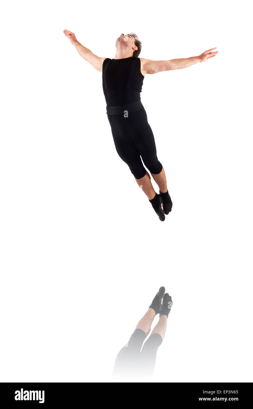 Dancer isolated on the white background Stock Photo - Alamy