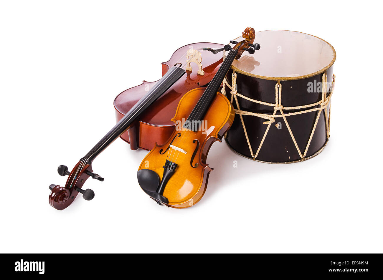 Percussion instruments isolated Cut Out Stock Images & Pictures - Alamy