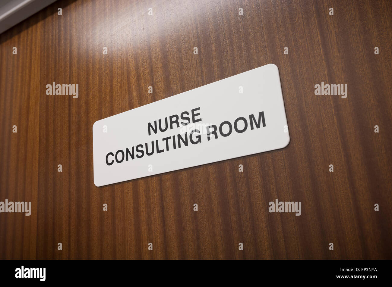 Nurse consulting room sign Stock Photo - Alamy