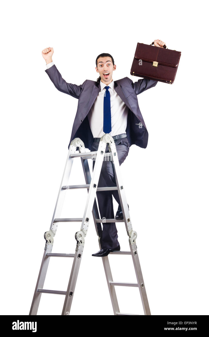 People climbing career ladder Cut Out Stock Images & Pictures - Alamy