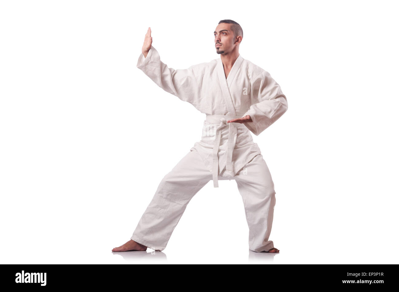 Karate martial arts fighter Stock Photo - Alamy