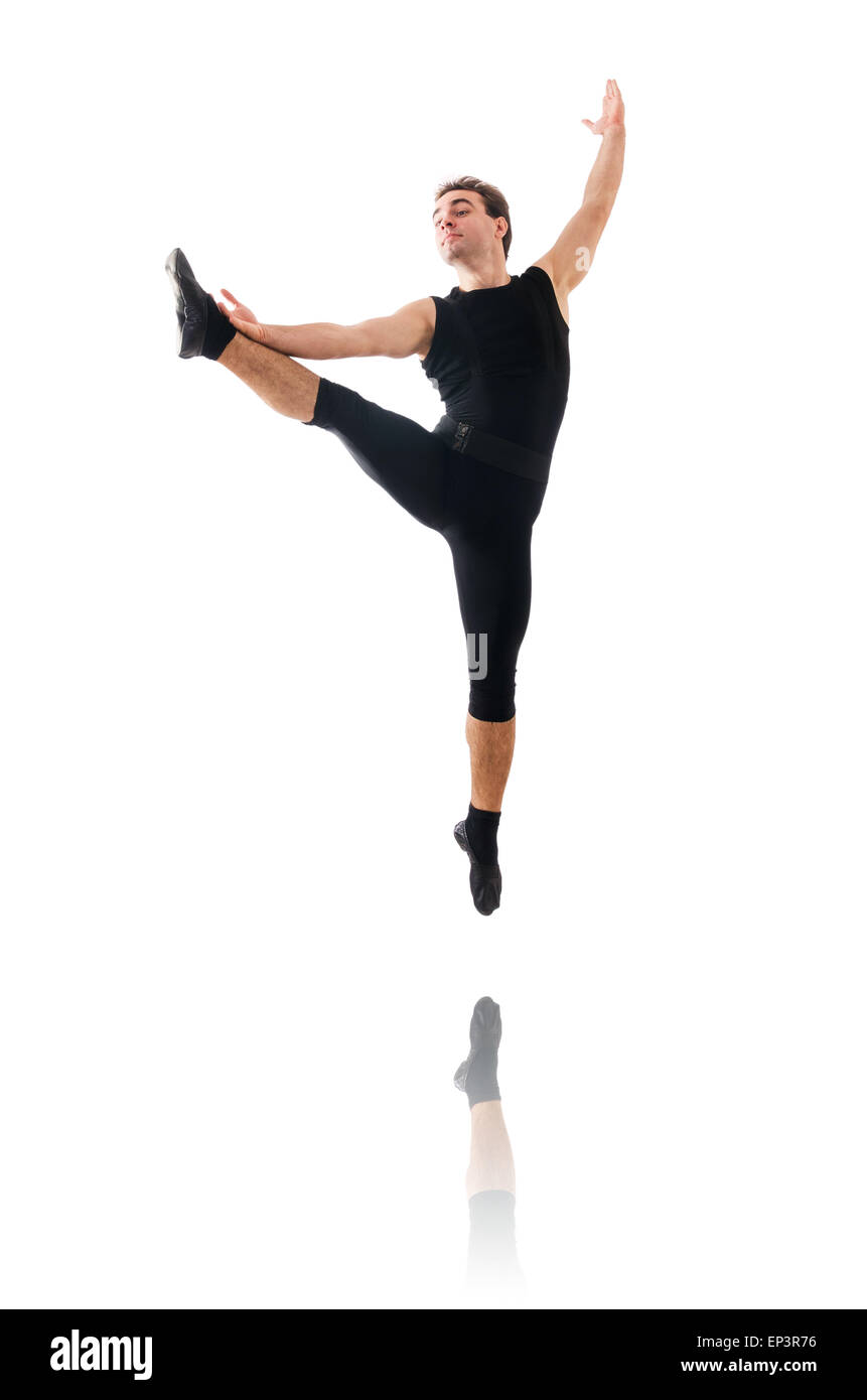 Dancer isolated on the white background Stock Photo - Alamy