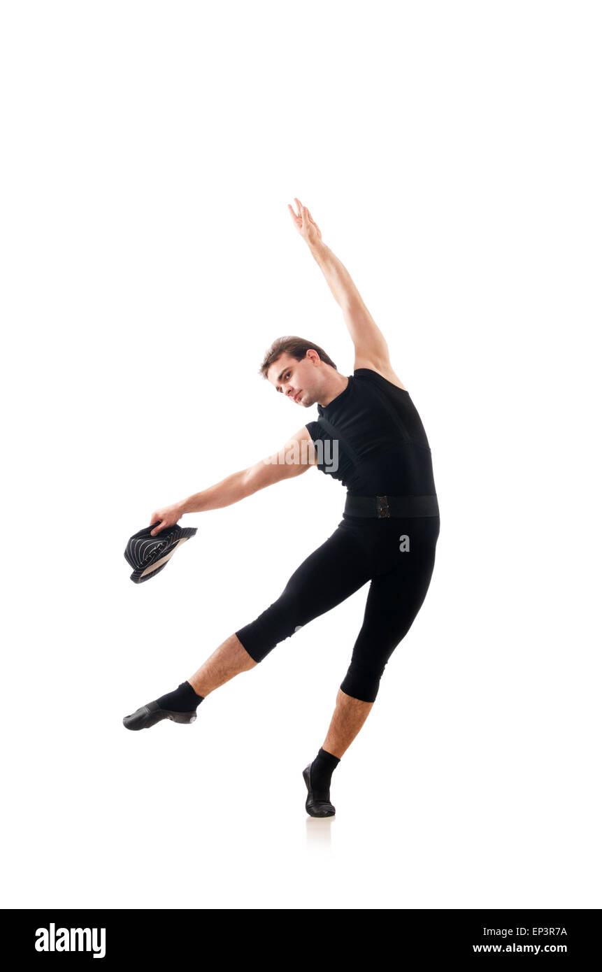 Dancer isolated on the white background Stock Photo - Alamy