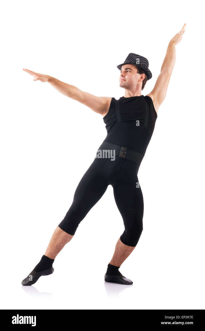Dancer isolated on the white background Stock Photo - Alamy