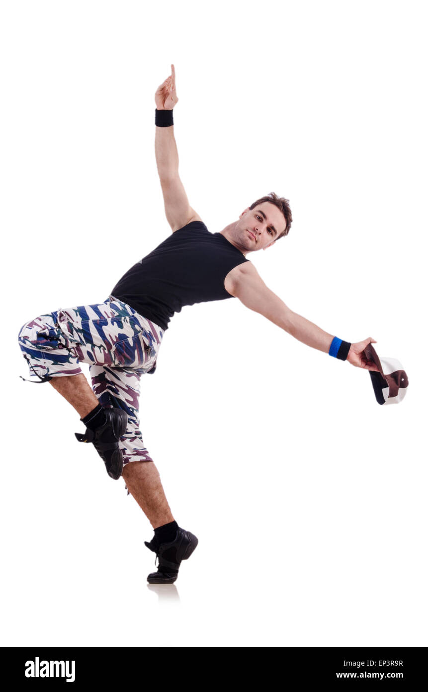 Dancer isolated on the white background Stock Photo - Alamy