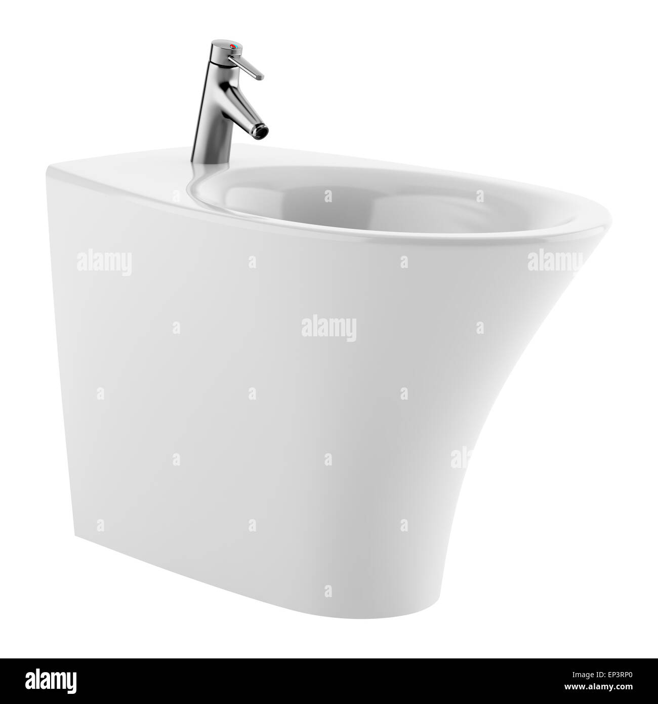 ceramic bidet isolated on white background Stock Photo - Alamy