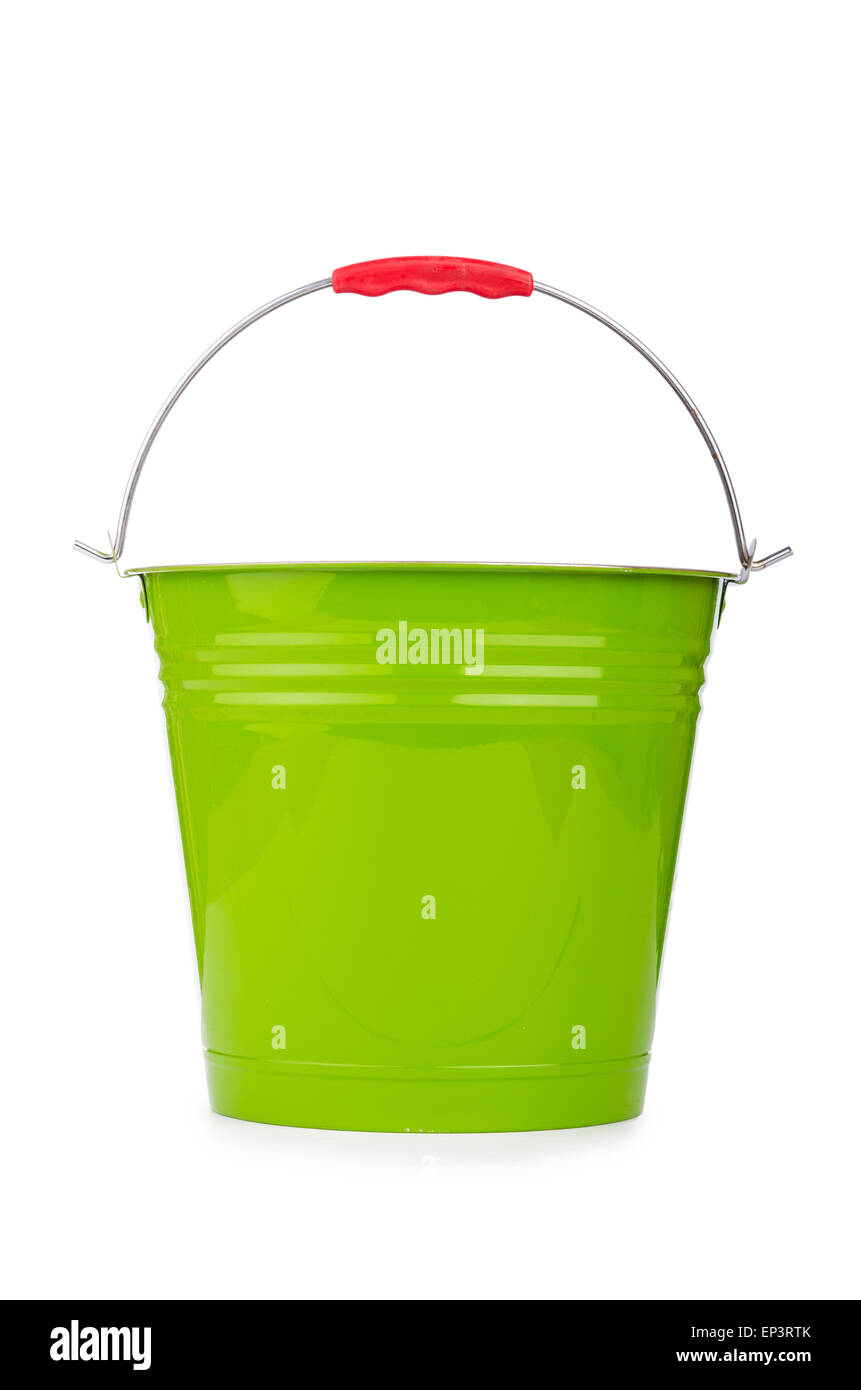 Bucket isolted on the white background Stock Photo - Alamy
