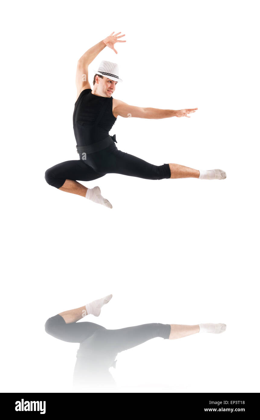 Dancer isolated on the white background Stock Photo - Alamy