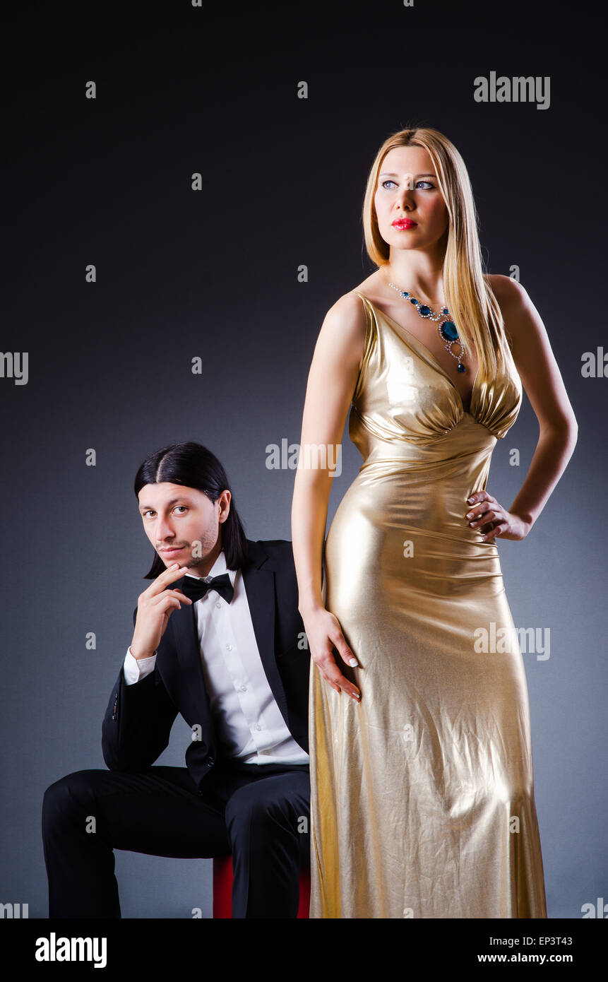Pair in romantic love concept Stock Photo - Alamy