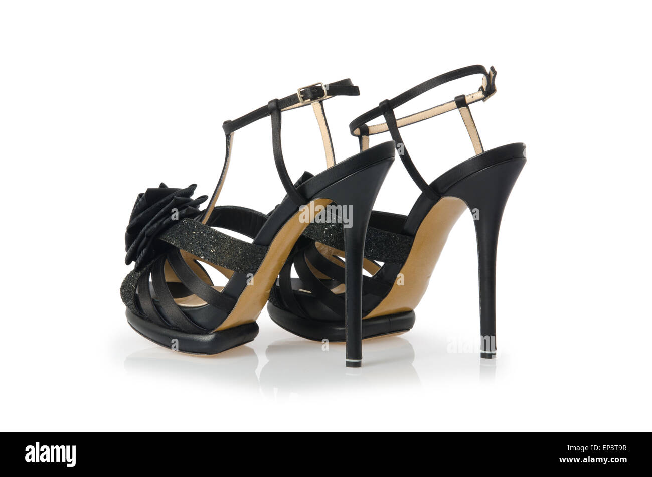 Nice woman shoes isolated on white Stock Photo - Alamy