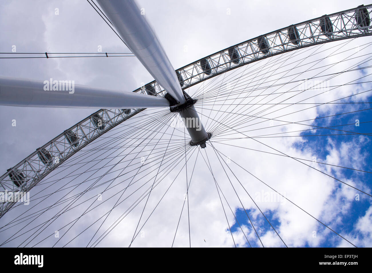 Millennium Eye against blue sky and clouds Stock Photo - Alamy