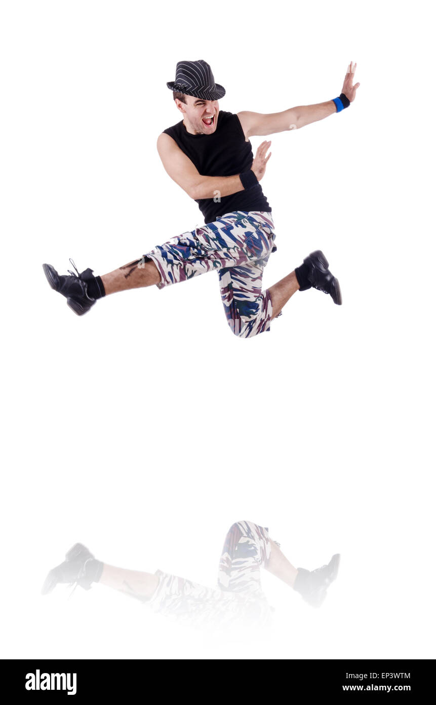 Dancer isolated on the white background Stock Photo - Alamy