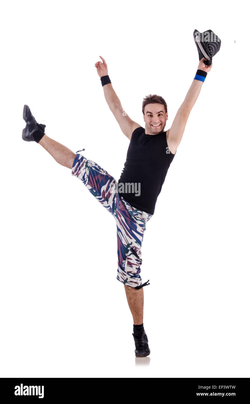 Dancer isolated on the white background Stock Photo - Alamy