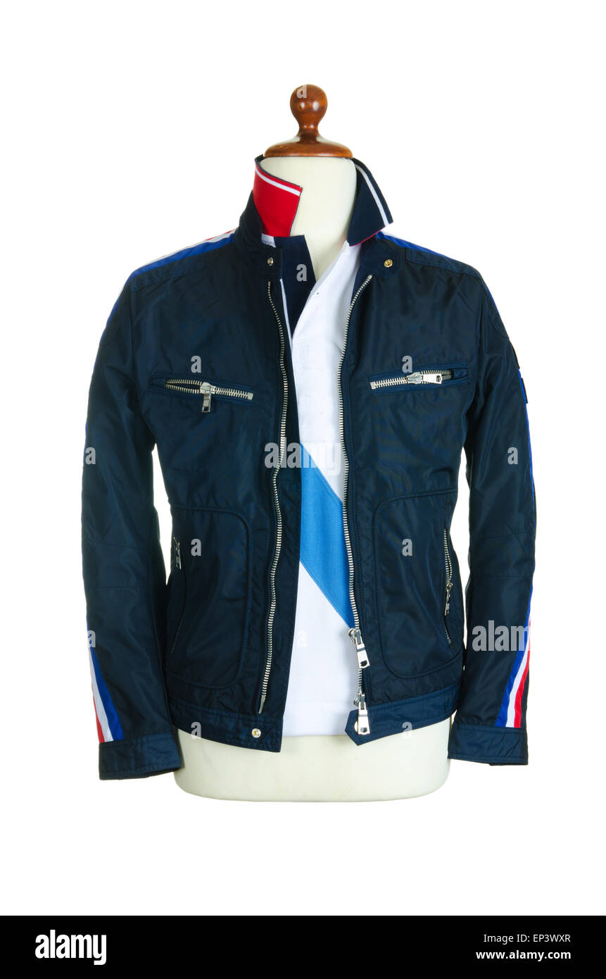 Jacket isolated on the white background Stock Photo - Alamy