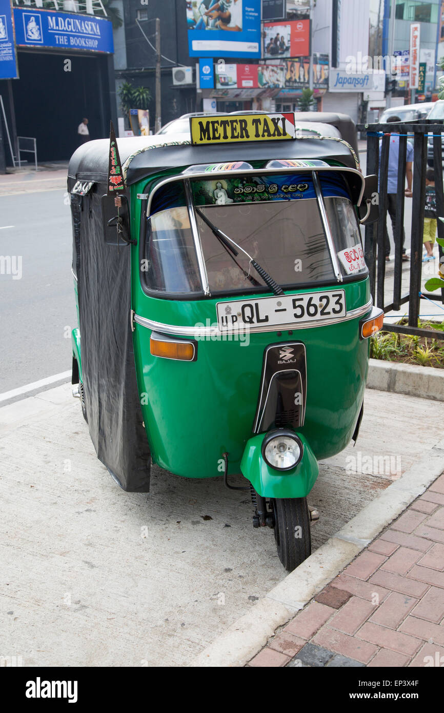 Tuk Tuk motorised rickshaw tricycle taxi vehicle, Colombo, Sri Lanka ...