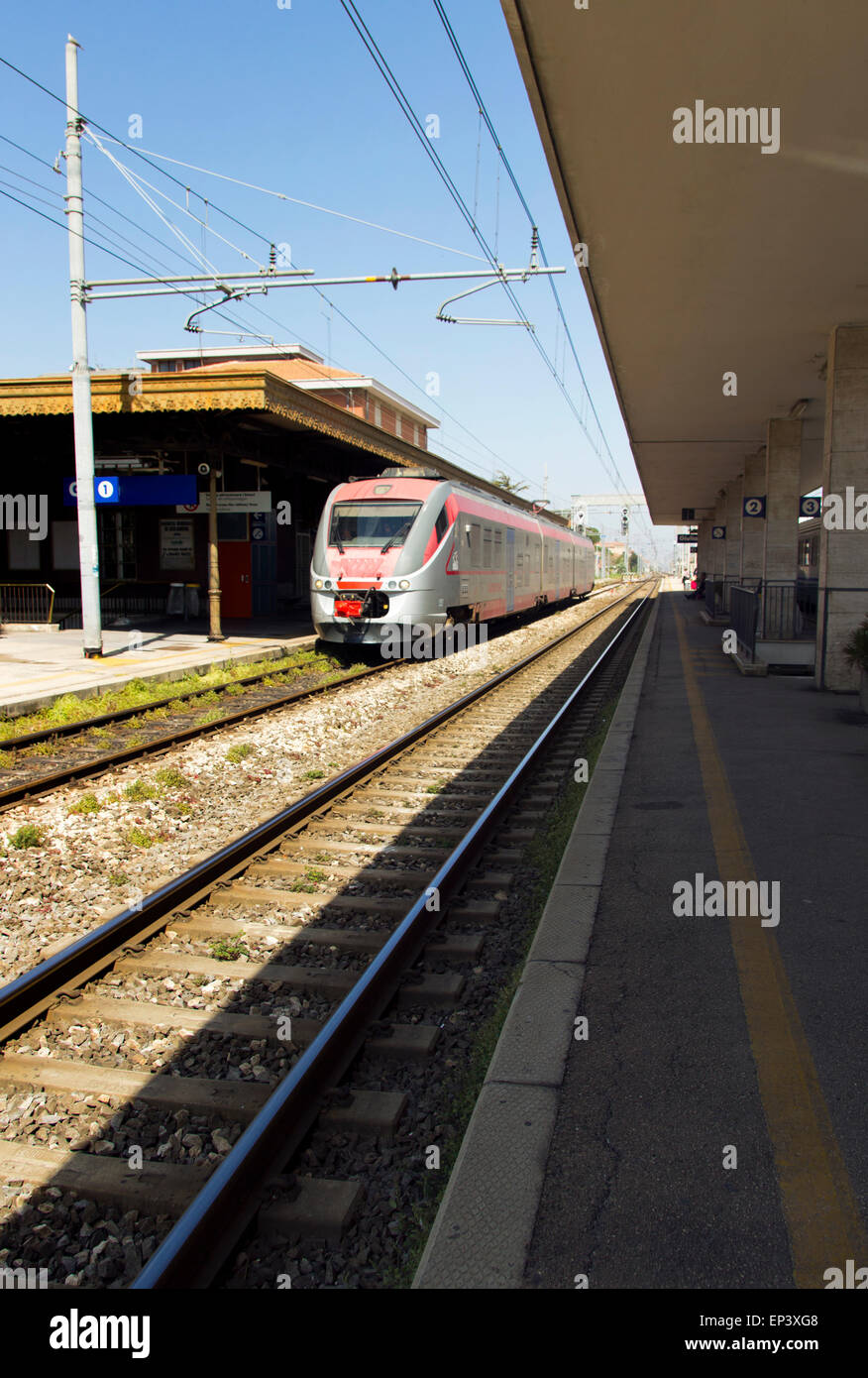 modern train in station. railway transportation concept Stock Photo - Alamy
