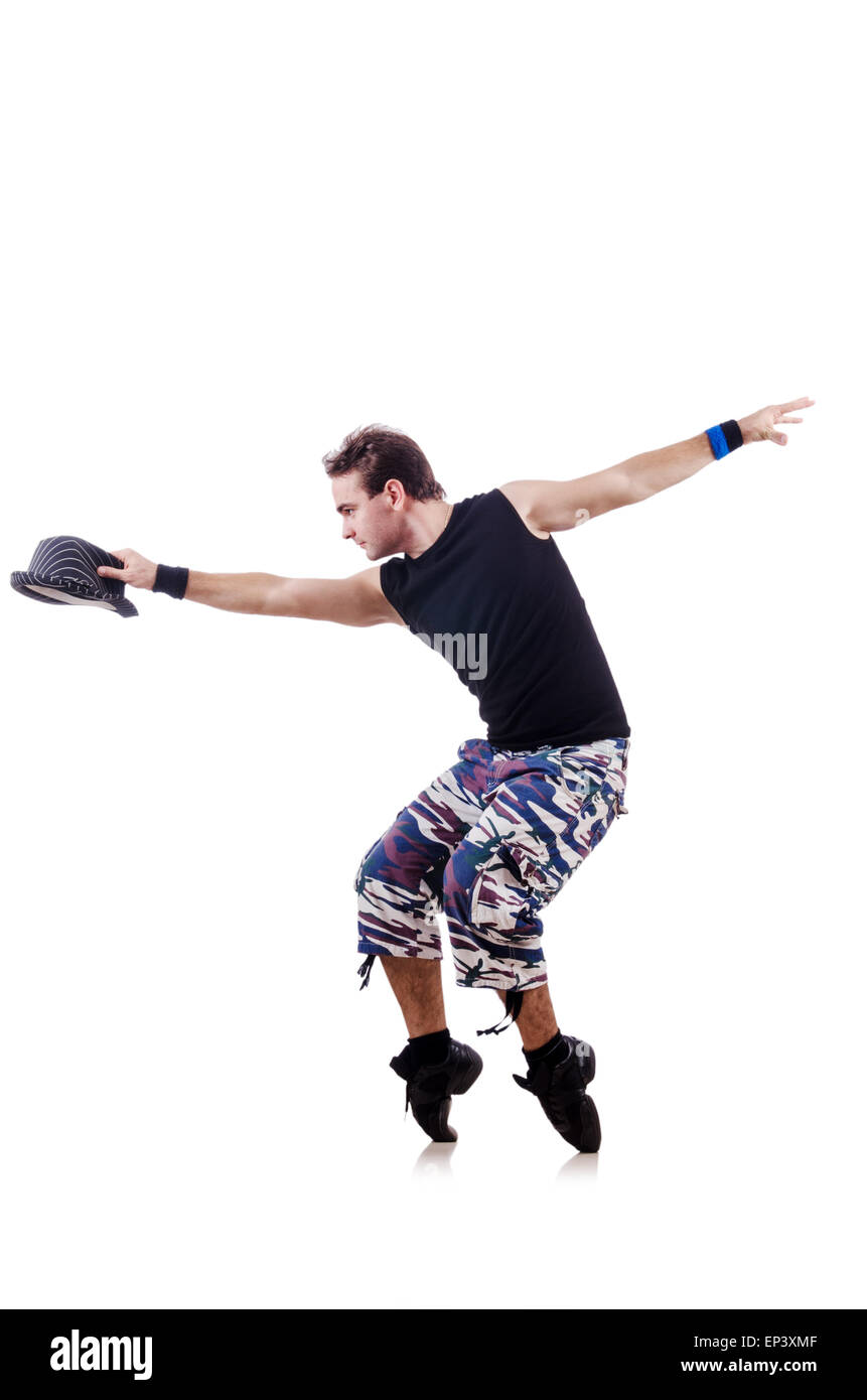Dancer isolated on the white background Stock Photo - Alamy