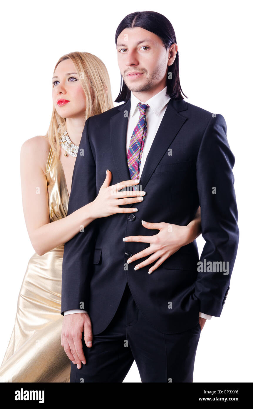 Pair in romantic love concept Stock Photo - Alamy