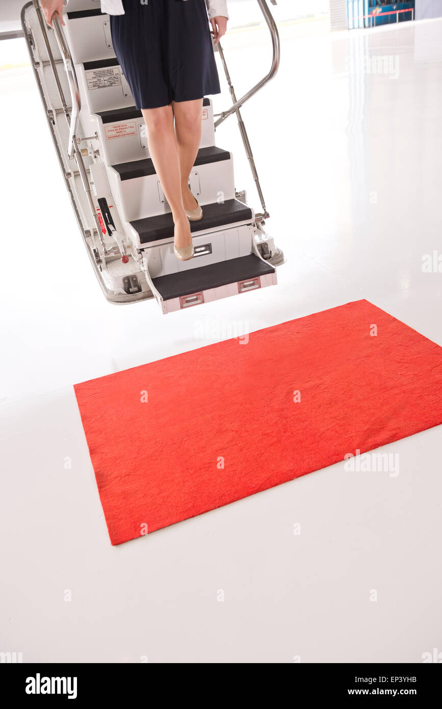 Airplane steps hi-res stock photography and images - Alamy