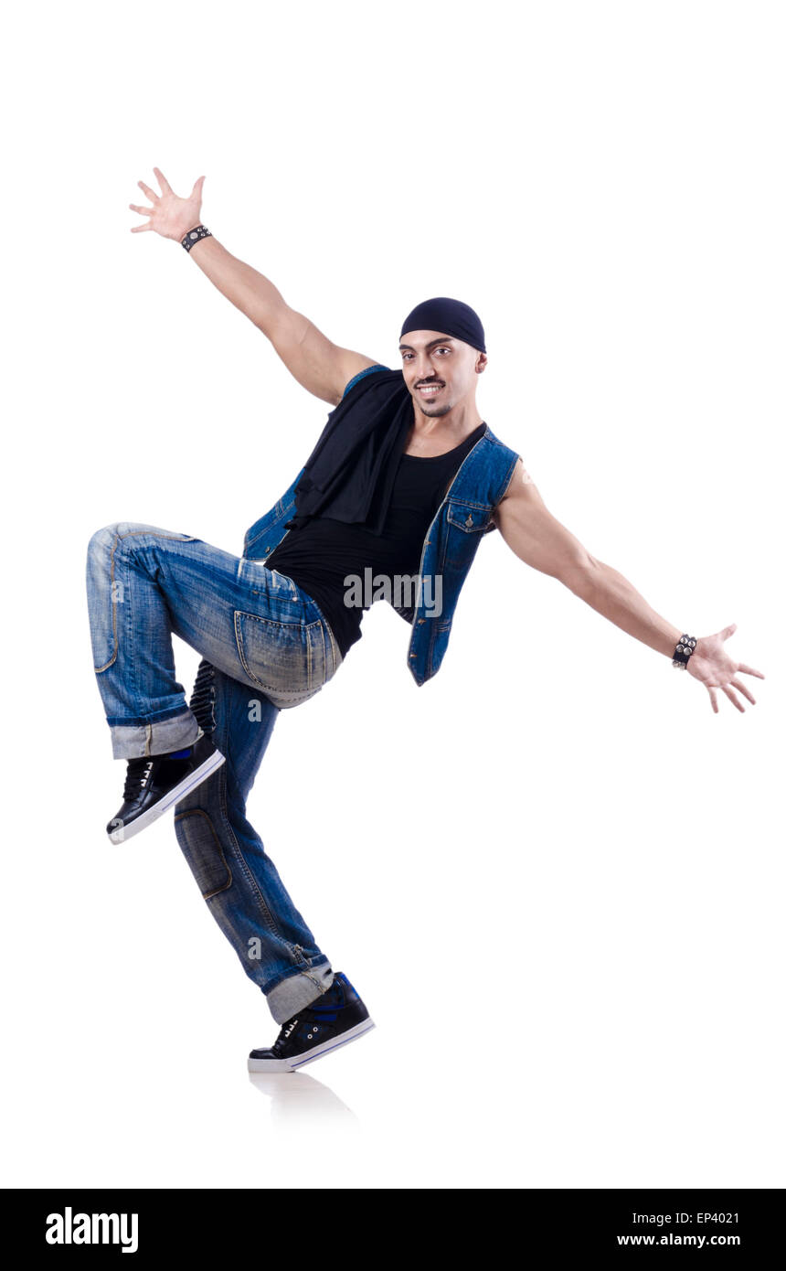 Dancer isolated on the white background Stock Photo - Alamy