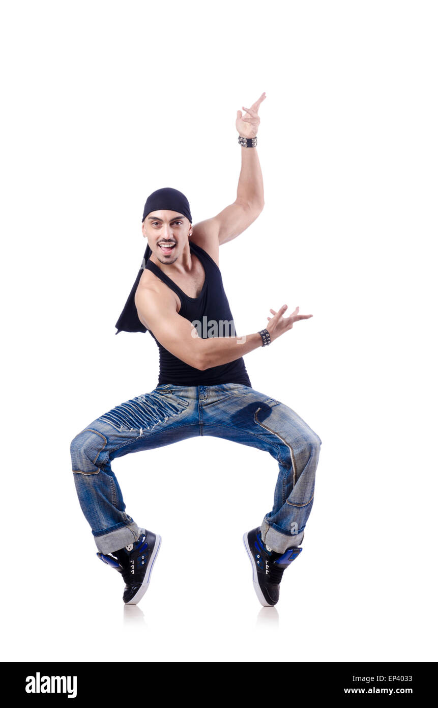 Dancer isolated on the white background Stock Photo - Alamy