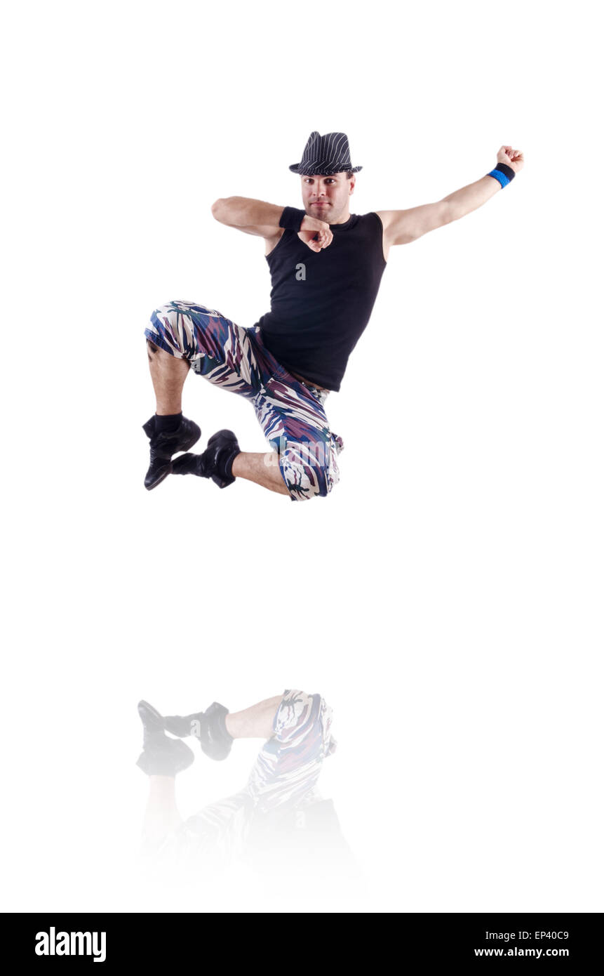 Dancer isolated on the white background Stock Photo - Alamy