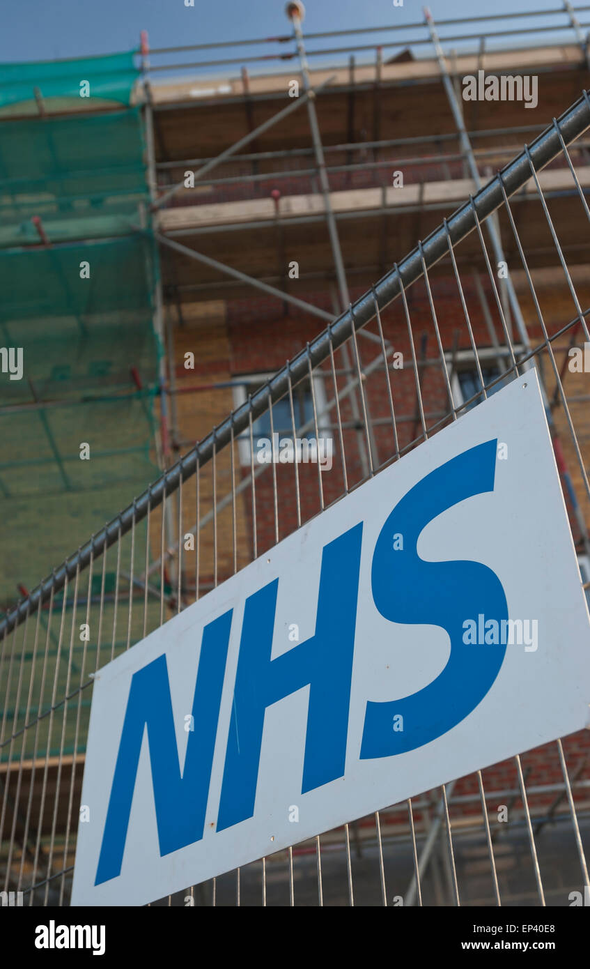 NHS building site Stock Photo - Alamy