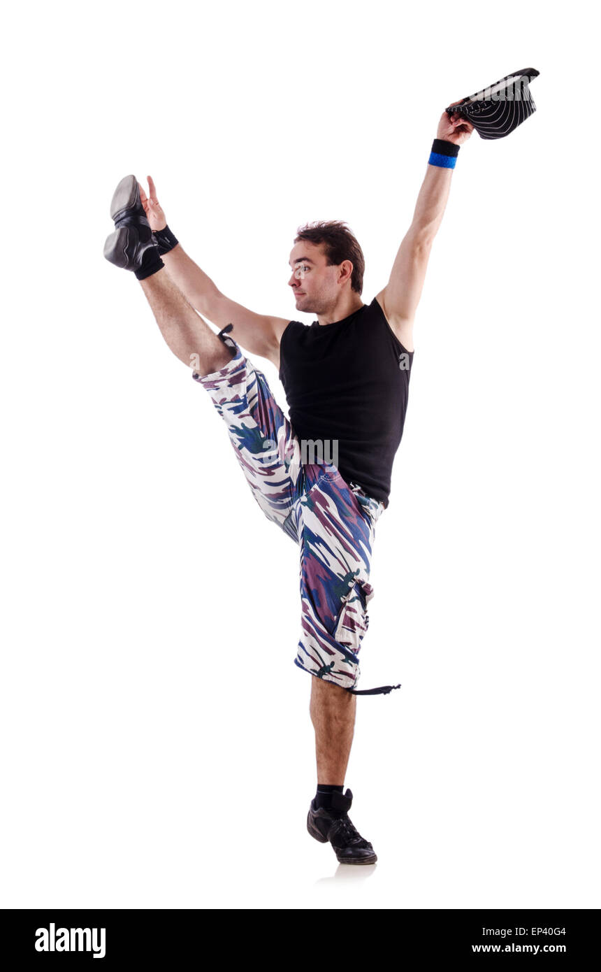 Dancer isolated on the white background Stock Photo - Alamy