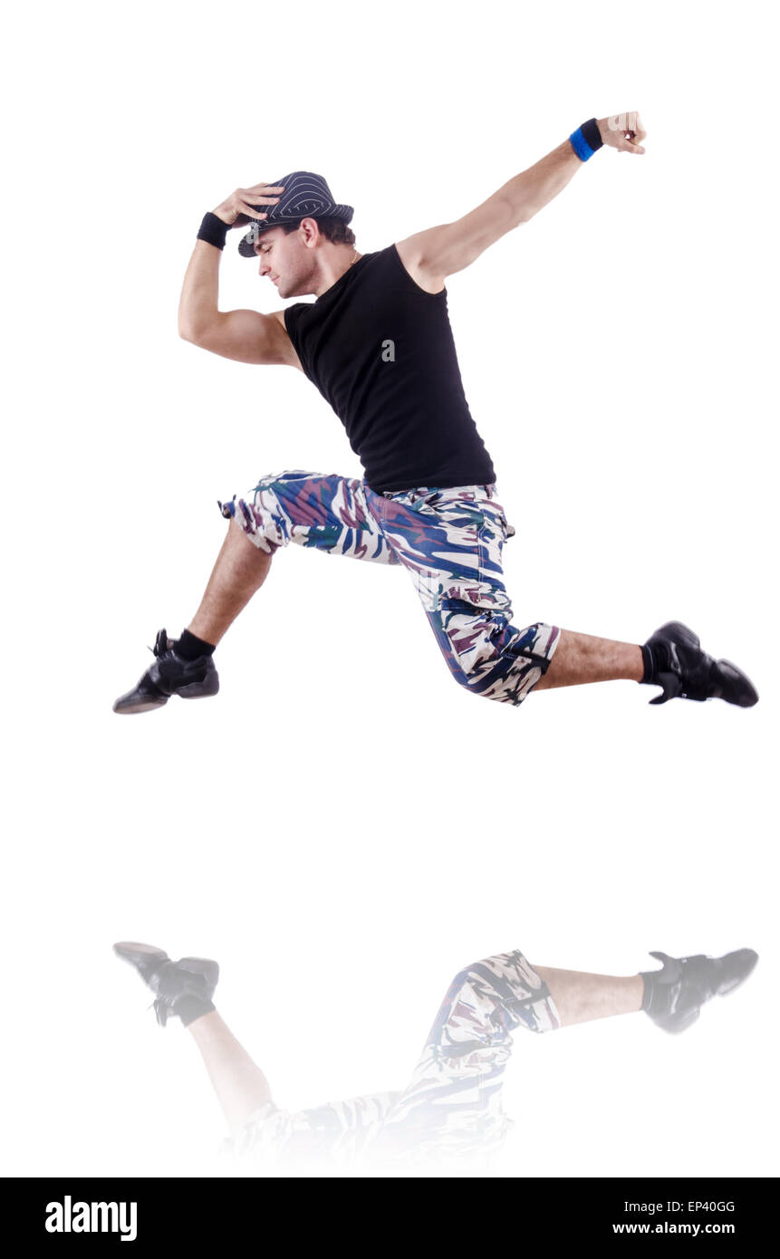 Dancer isolated on the white background Stock Photo - Alamy