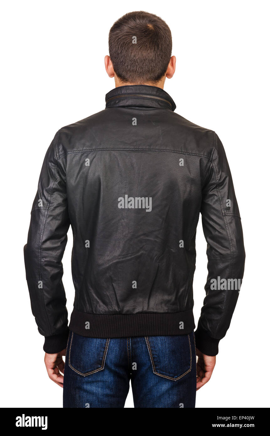 Male coat isolated on the white Stock Photo - Alamy