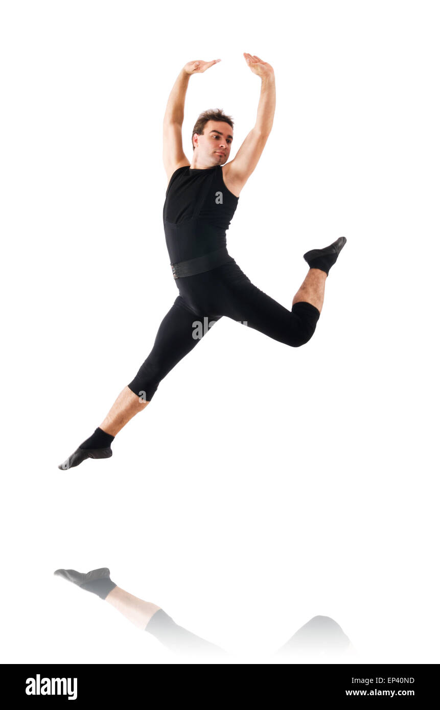 Dancer isolated on the white background Stock Photo - Alamy