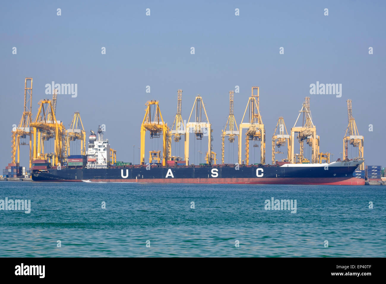 Container ship at the terminal High Resolution Stock Photography and ...