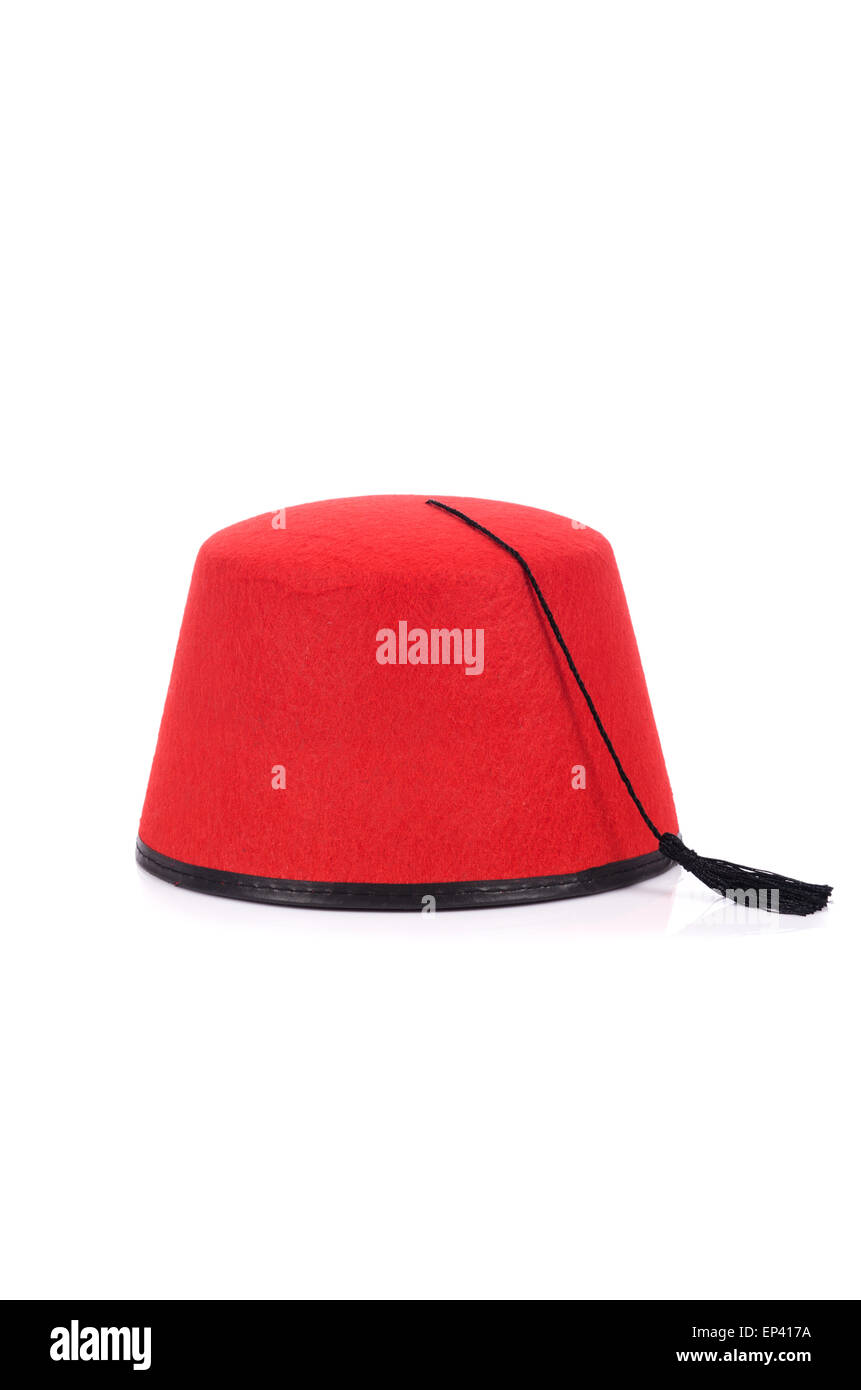 Red fez hat Cut Out Stock Images & Pictures - Alamy