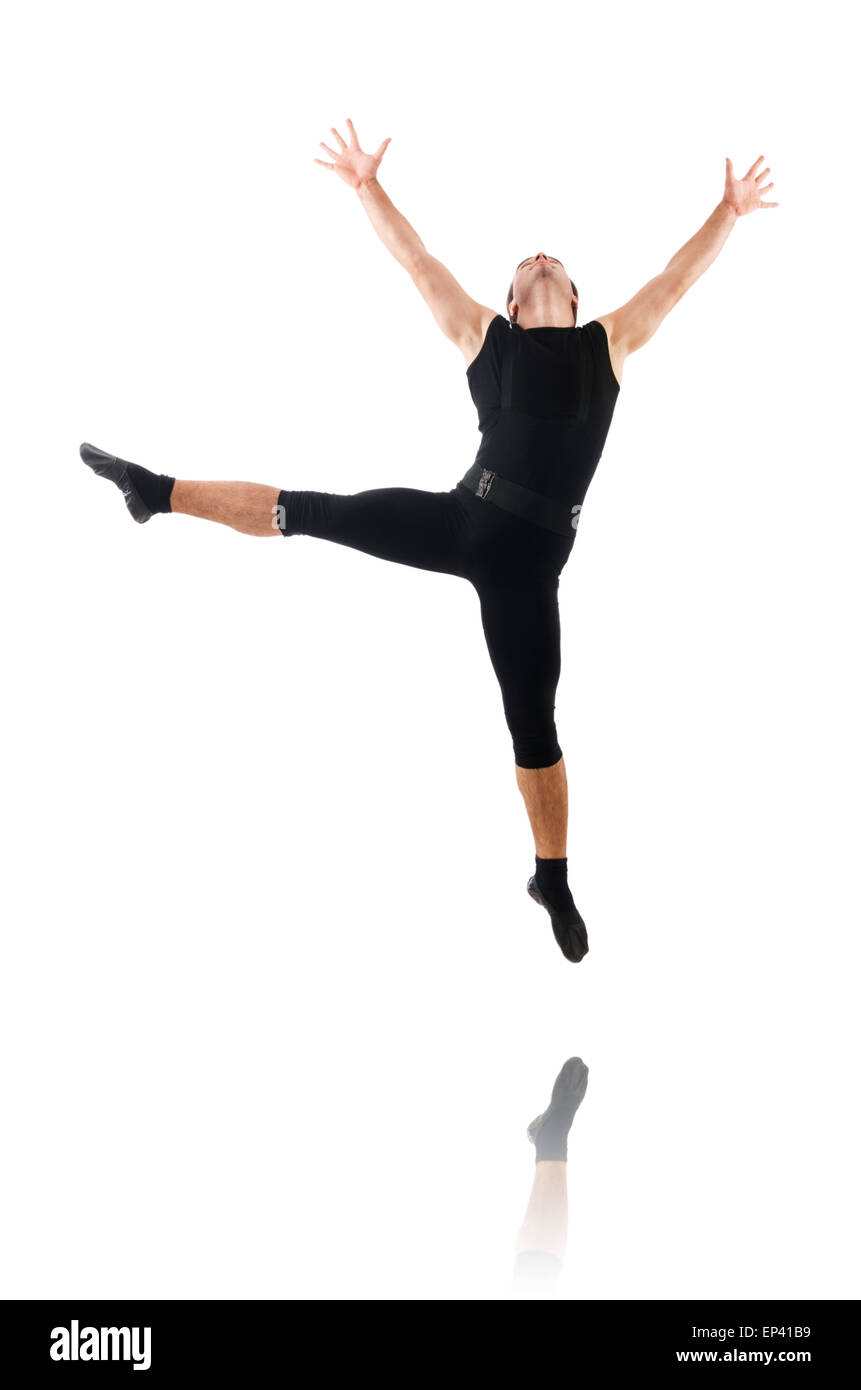 Dancer isolated on the white background Stock Photo - Alamy