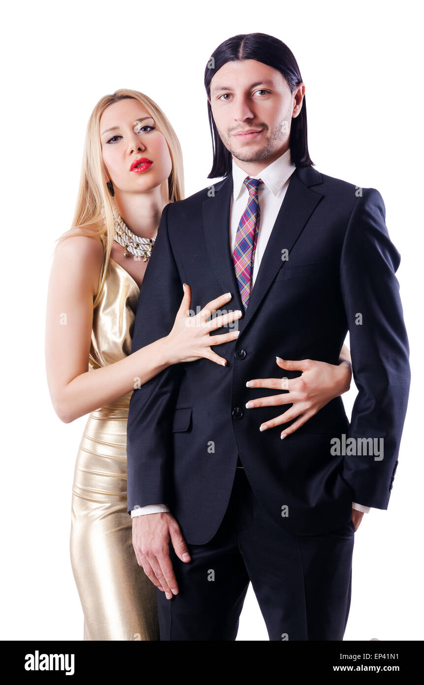 Pair in romantic love concept Stock Photo - Alamy