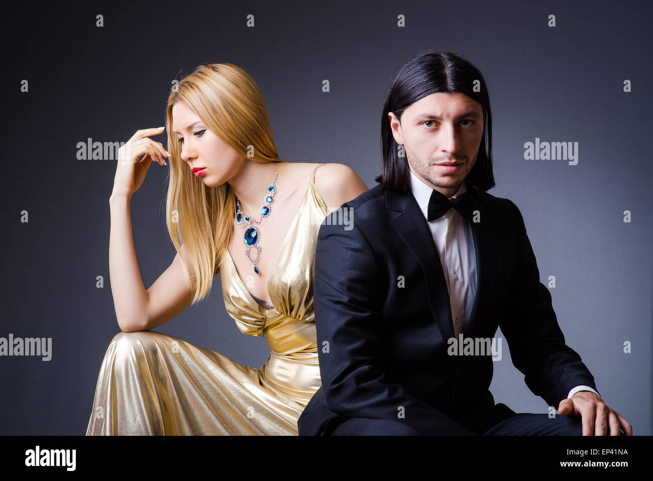 Pair in romantic love concept Stock Photo - Alamy