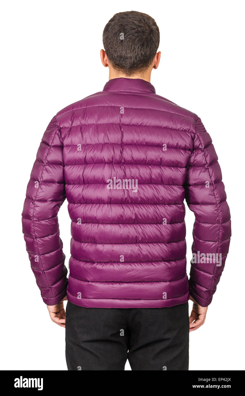Male coat isolated on the white Stock Photo - Alamy