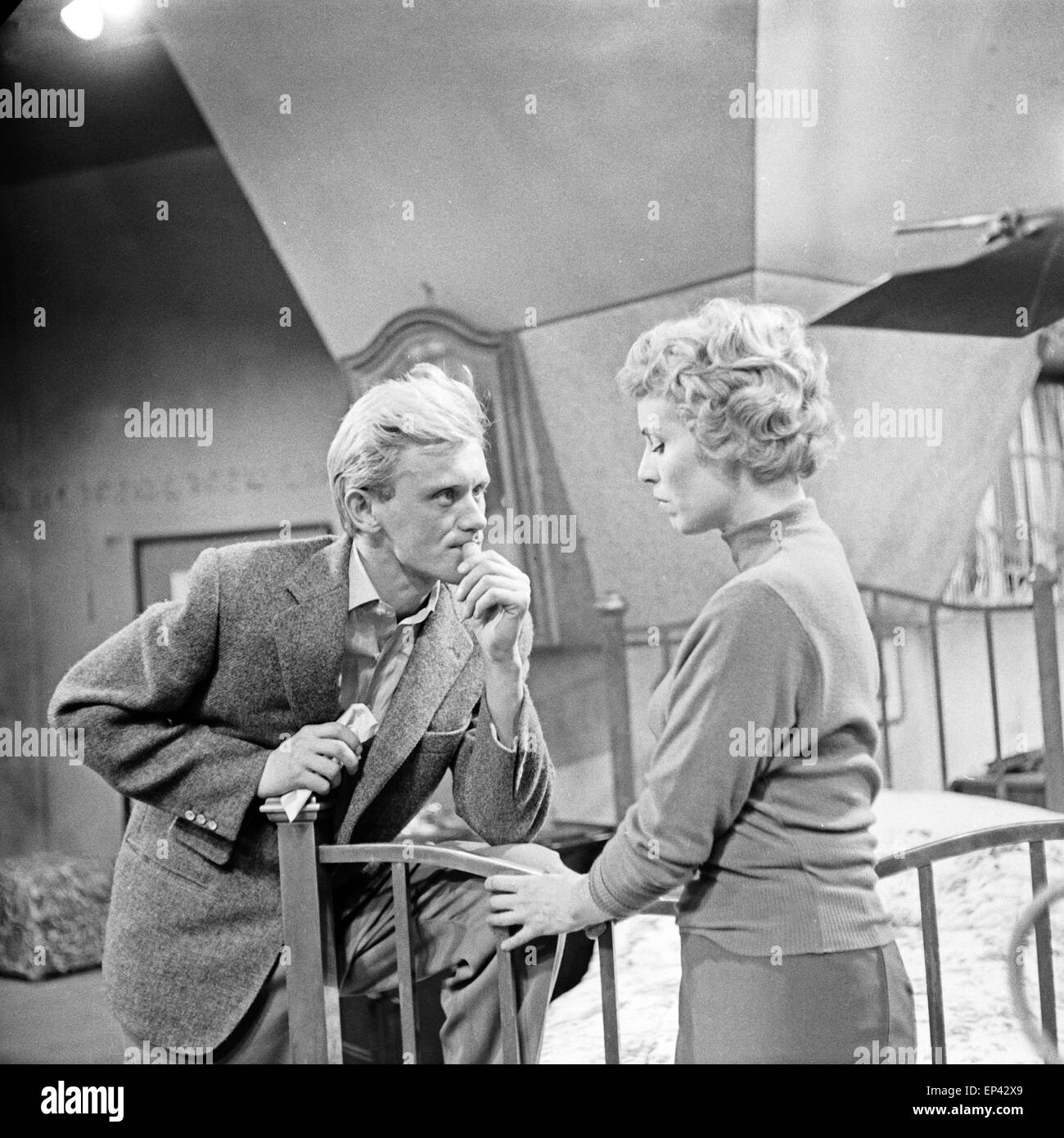 Blick zurück im Zorn, Fernsehspiel, Deutschland 1958, Regie: John Olden, Darsteller: Horst Frank ...