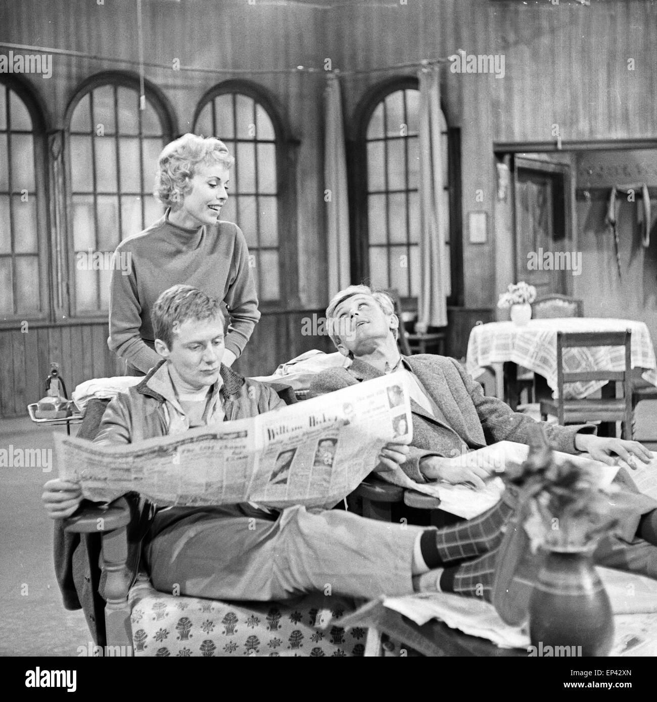 Blick zurück im Zorn, Fernsehspiel, Deutschland 1958, Regie: John Olden, Darsteller: Werner ...