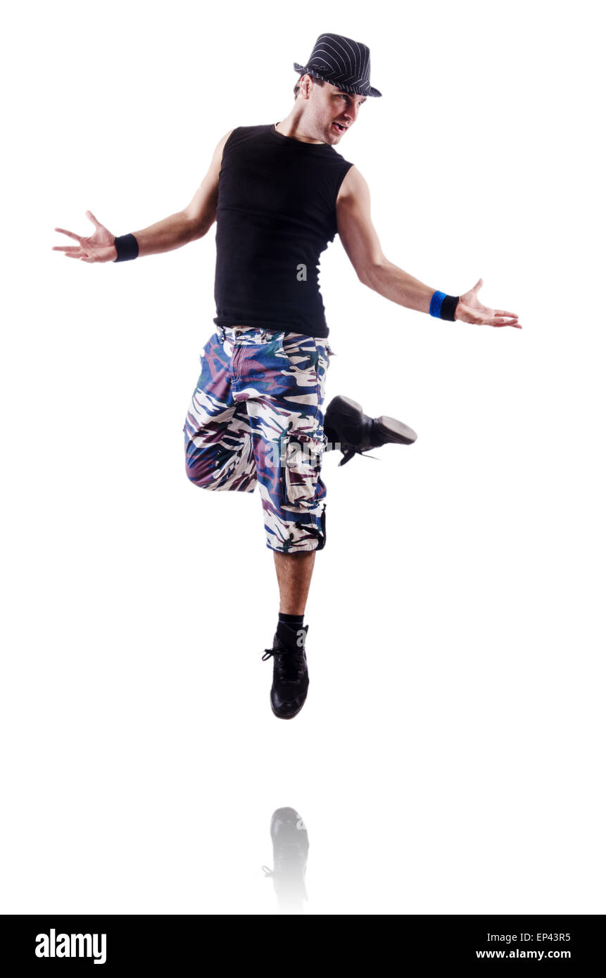 Dancer isolated on the white background Stock Photo - Alamy